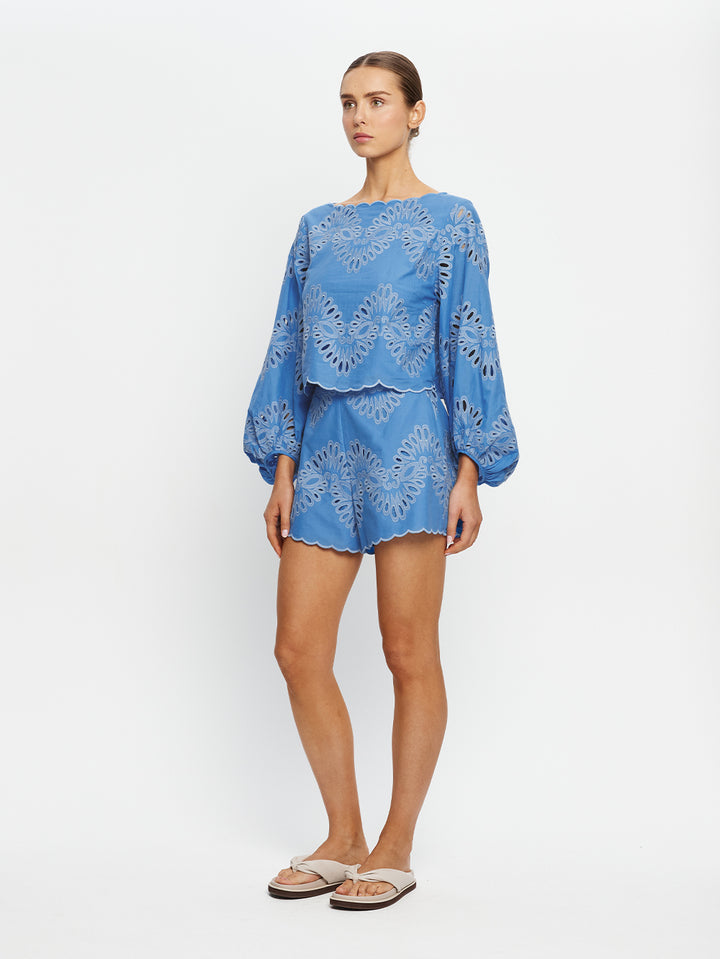 Danielle Top | Long Sleeve Embroidered Top | KIVARI – KIVARI International