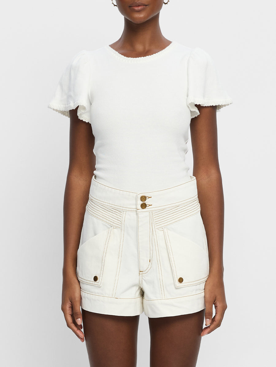 Tallulah Tee - Ivory | KIVARI International