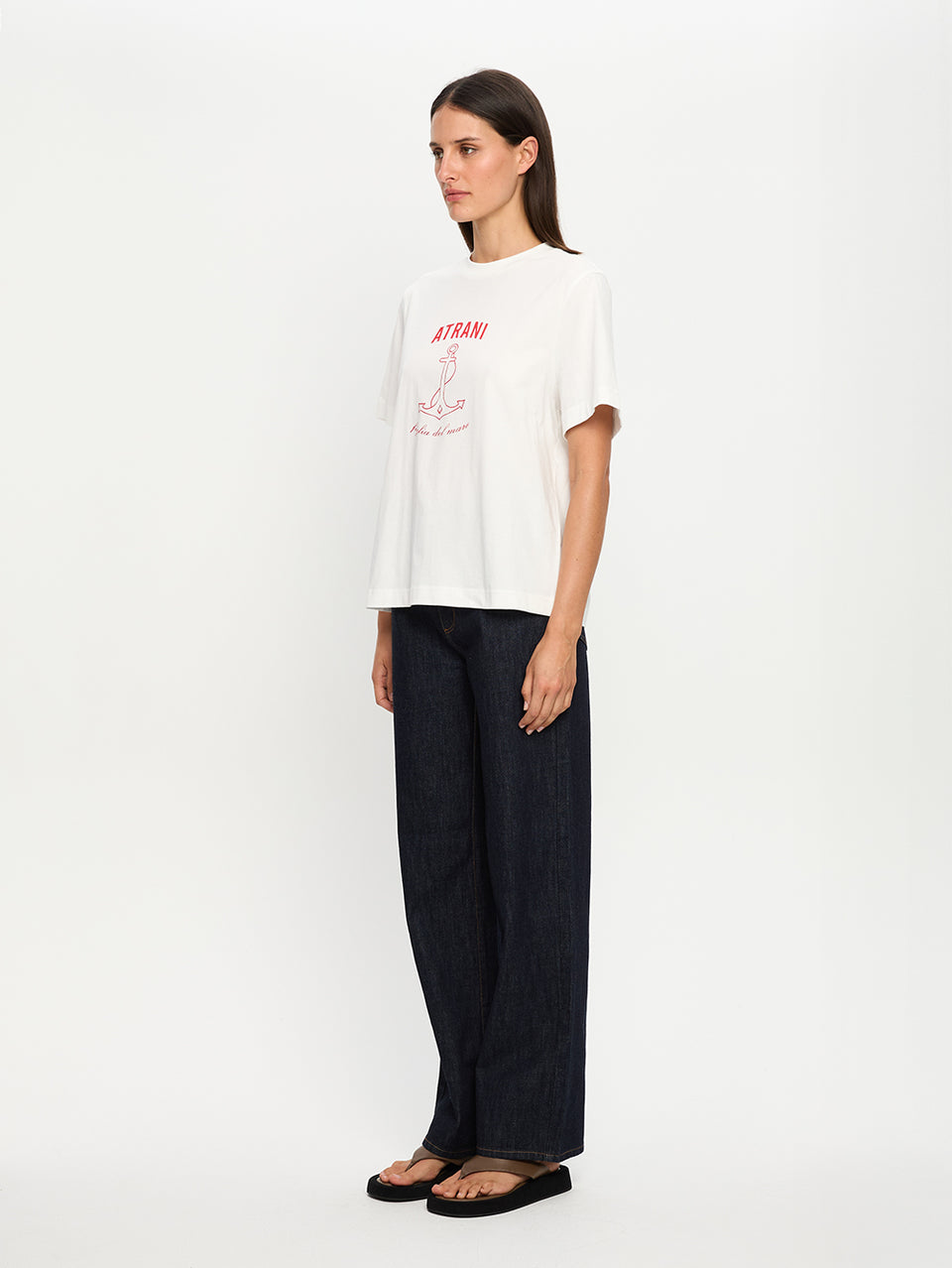 Toscana Tee - White | White Atrani Tee - KIVARI – KIVARI International