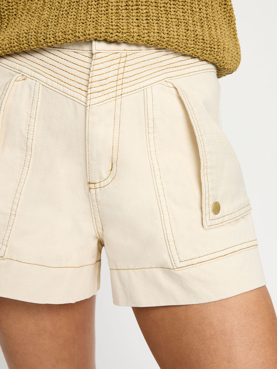 Celene Denim Short - Cream | KIVARI International